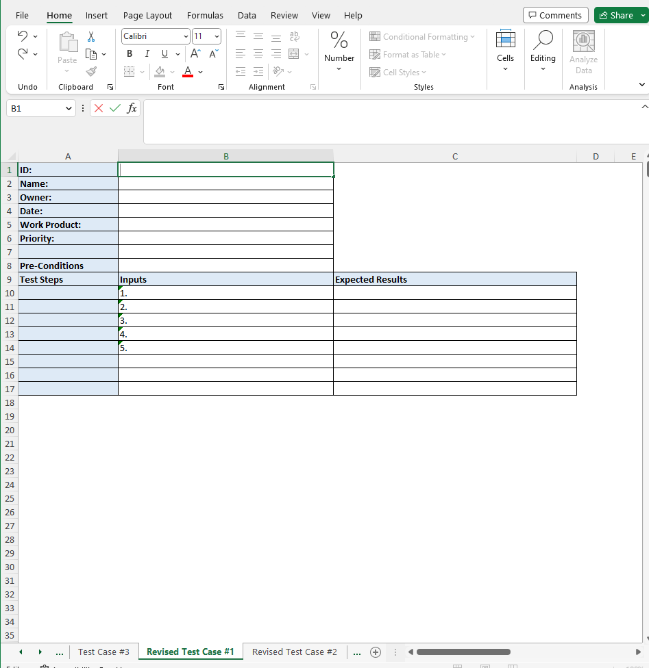 Part I: Initial Test Cases Develop a detailed test | Chegg.com