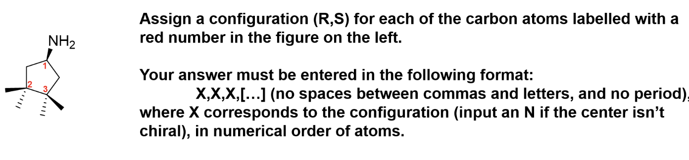 Solved Assign a configuration (R,S) for each of the carbon | Chegg.com