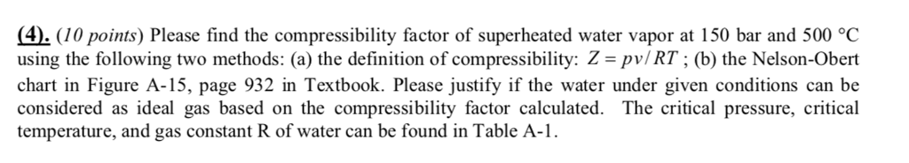 Solved (4). (10 points) Please find the compressibility | Chegg.com