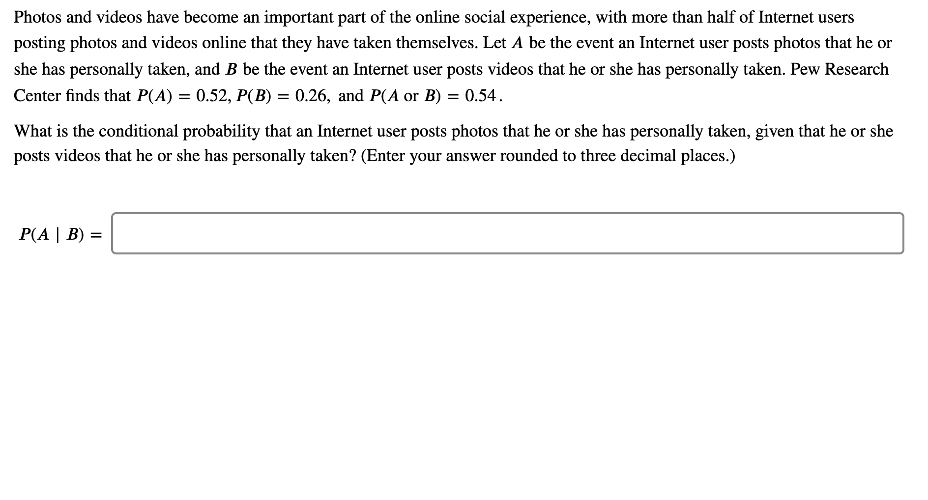 Solved Photos and videos have become an important part of | Chegg.com