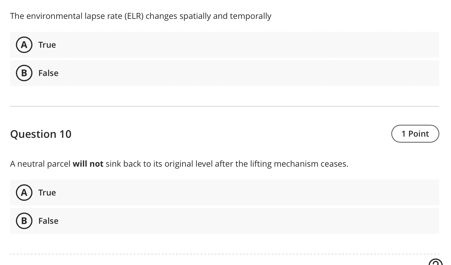Solved The environmental lapse rate (ELR) changes spatially | Chegg.com