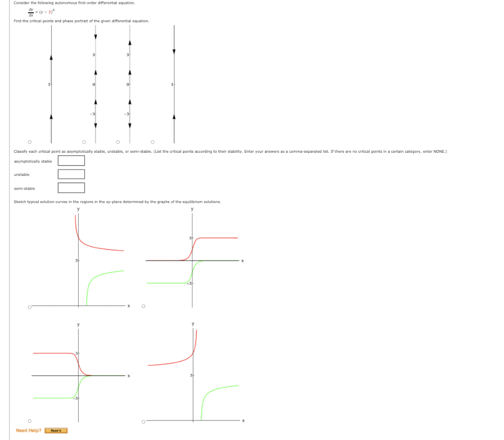Solved Consider the following autonomous first-order | Chegg.com