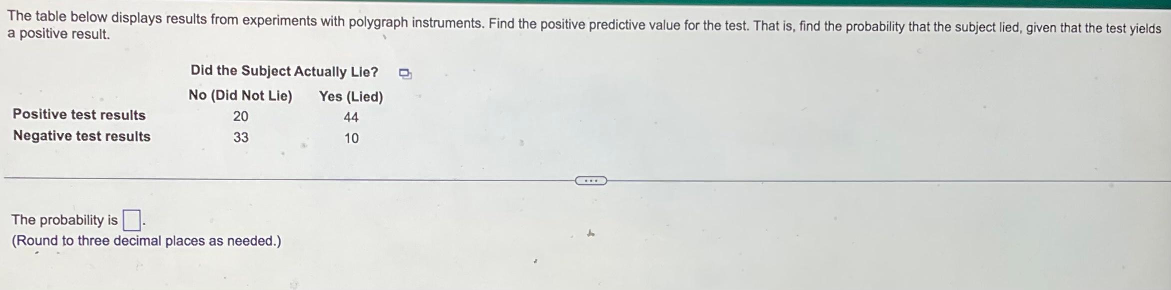 Solved The probability is (Round to three decimal places as | Chegg.com Solved The probability is (Round to three decimal places as | Chegg.com