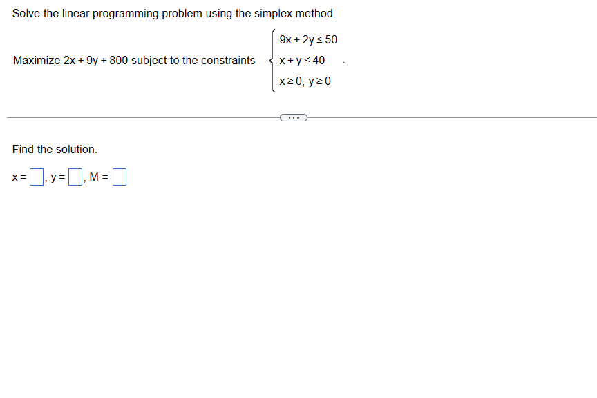 Solve the linear programming problem using the | Chegg.com