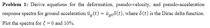 Problem 1: Derive equations for the deformation, | Chegg.com