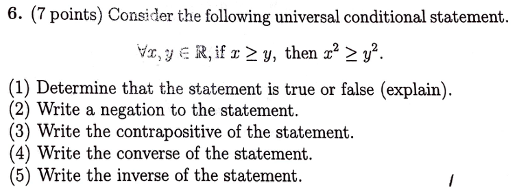 Solved 6. (7 points) Consider the following universal | Chegg.com