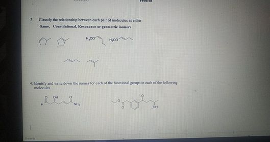 Solved 3 Classify the relationship between each pair of | Chegg.com