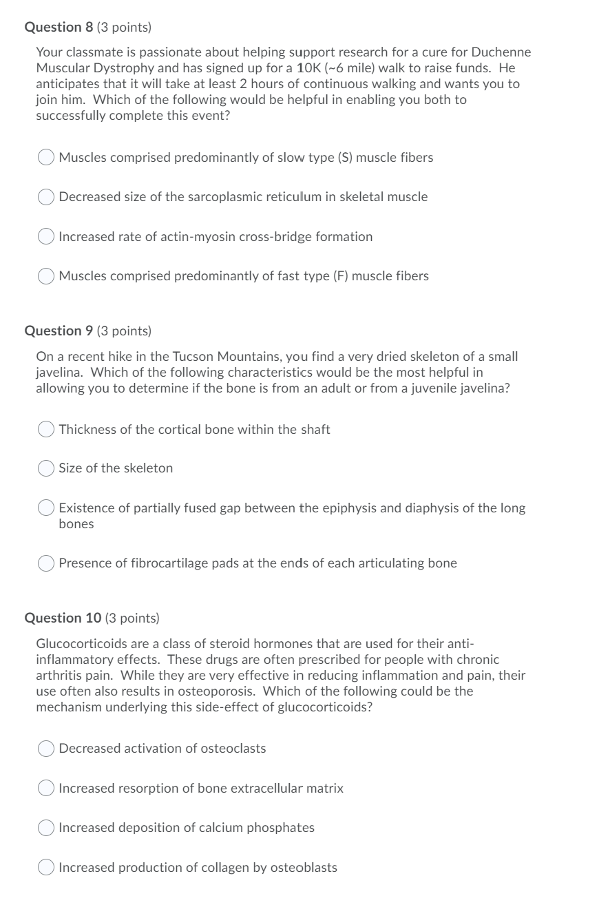 Solved Question 8 (3 points) Your classmate is passionate | Chegg.com