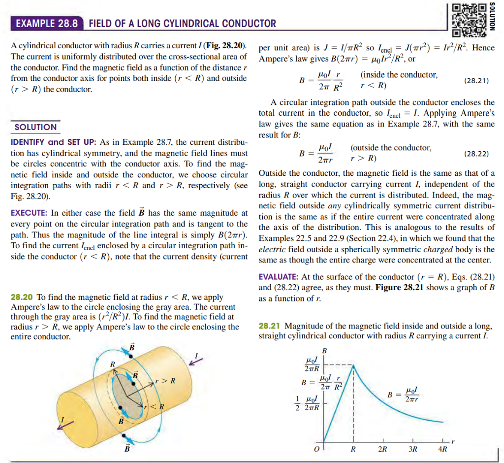 Solved 2. (20) See example 28.8 in the textbook. A long, | Chegg.com