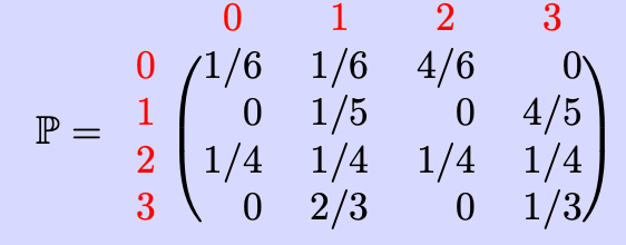 Solved Consider a Markov chain with transition matrix given | Chegg.com