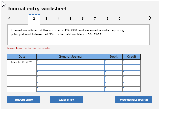 Solved Journal entry worksheet