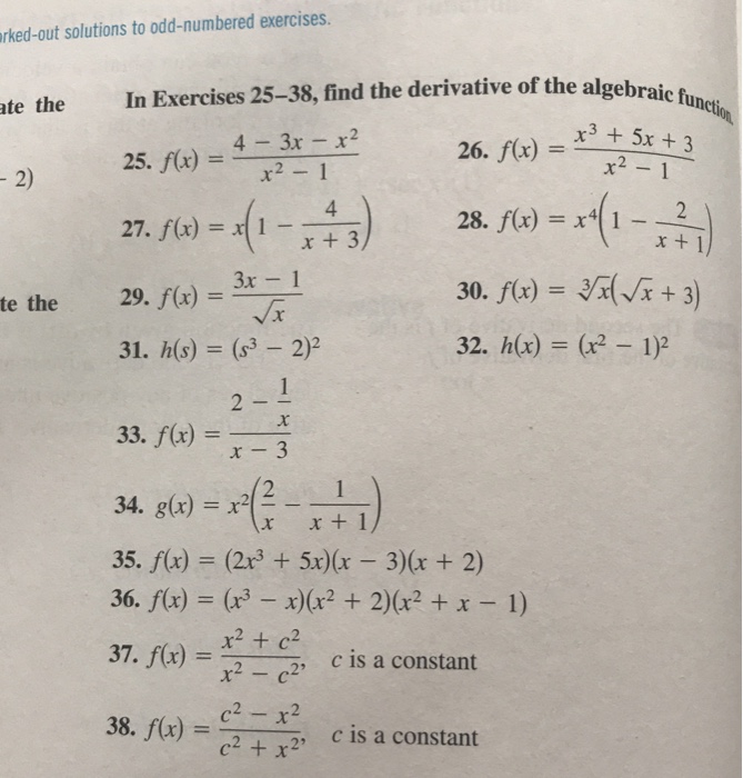 Solved rked-out solutions to odd-numbered exercises ate the | Chegg.com