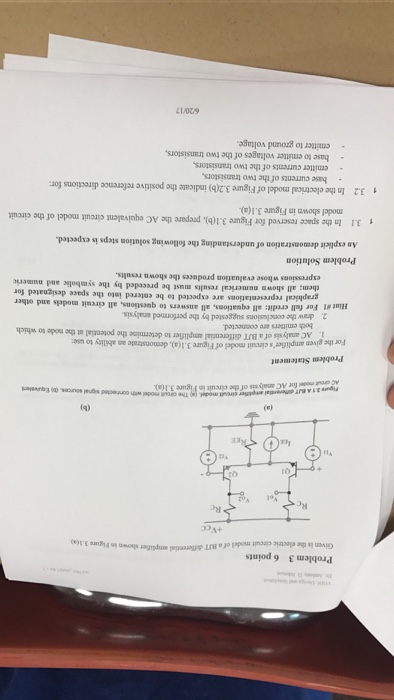 Solved For The Given Amplifiers Circuit Model Of Figure