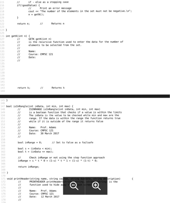 Solved Objective Recursive Functions Project The formula for | Chegg.com
