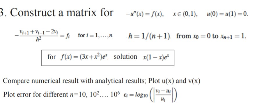 Construct a matrix for | Chegg.com