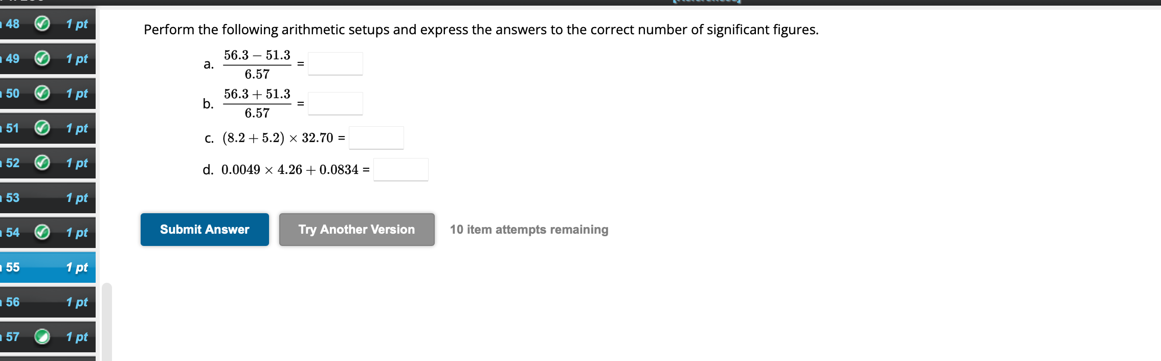 Solved Perform the following arithmetic setups and express | Chegg.com