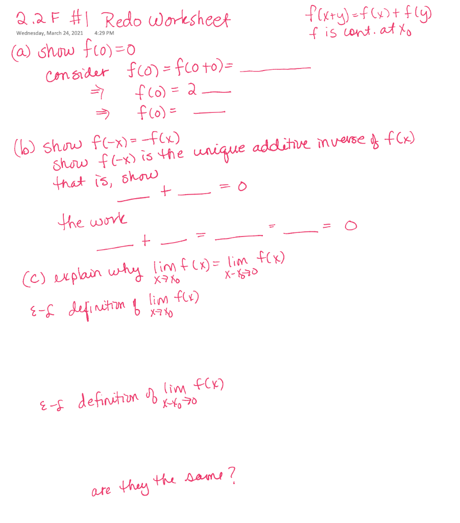 Solved Wednesday, March 24, 2021 4:29 PM 2,2F #1 Redo | Chegg.com