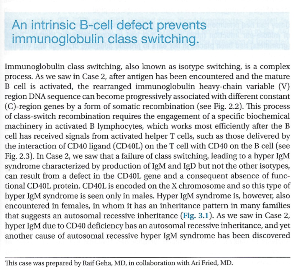 Solved An intrinsic B-cell defect prevents immunoglobulin | Chegg.com