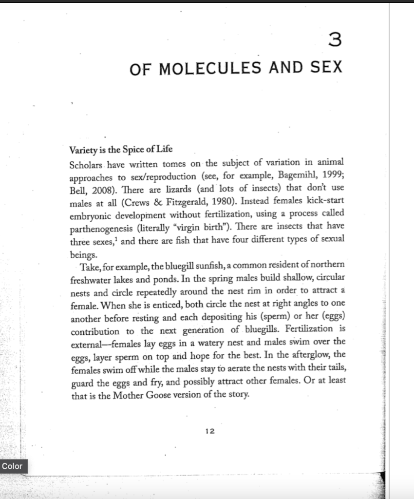 Solved 1 We Usually Discuss Sex As A Dichotomous Variable