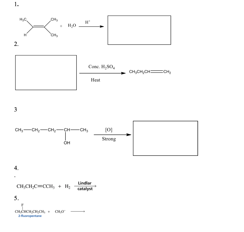 Solved 1. H3C CH3 Ht + HO H н CH3 2. Conc. H2SO4 | Chegg.com