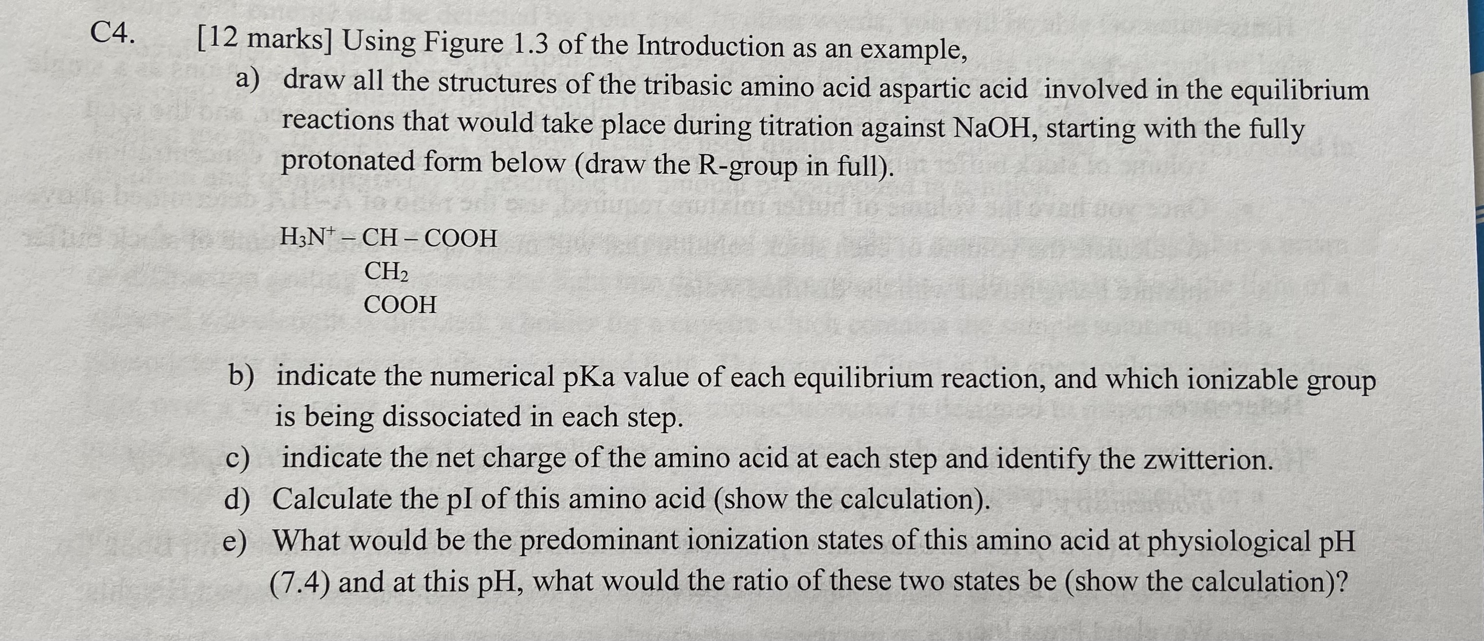 Solved [12 marks] Using Figure 1.3 of the Introduction as an | Chegg.com