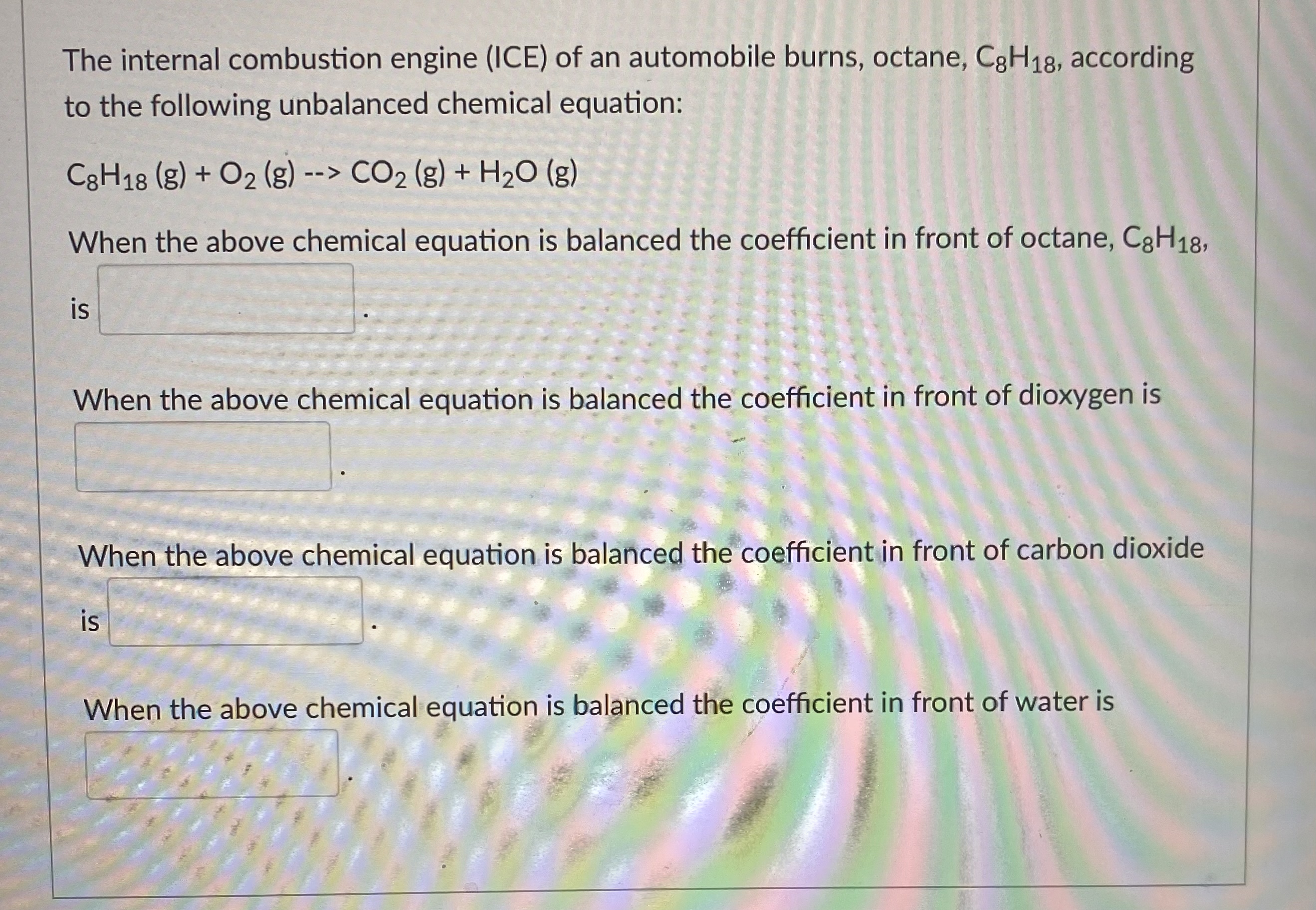 Solved The internal combustion engine (ICE) of an automobile | Chegg.com