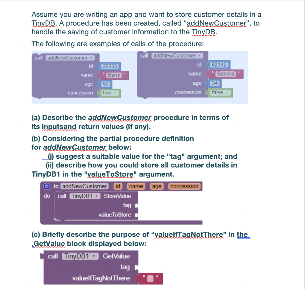 Solved Assume you are writing an app and want to store | Chegg.com