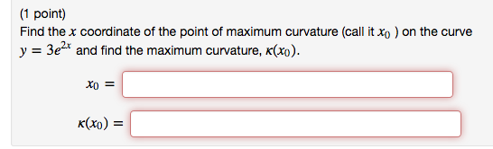 Solved Find the x coordinate of the point of maximum | Chegg.com