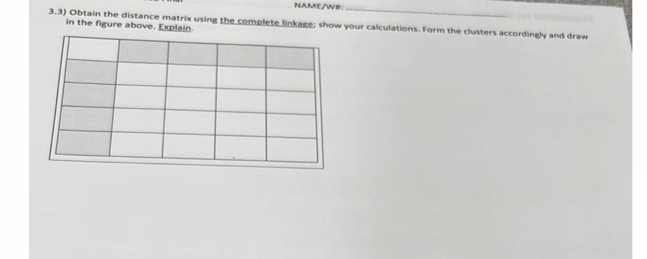 Solved 3) Given samples below, assume that the clusters are | Chegg.com