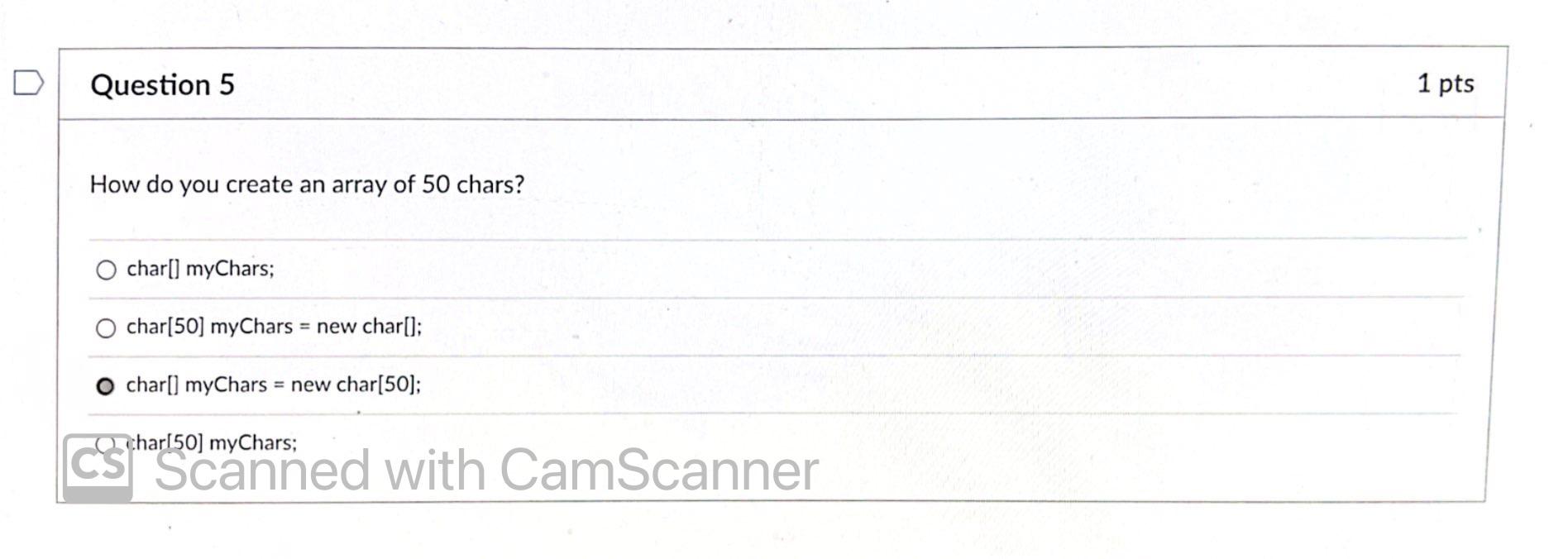 Solved Question 1 2 pts Which of the following types can be | Chegg.com