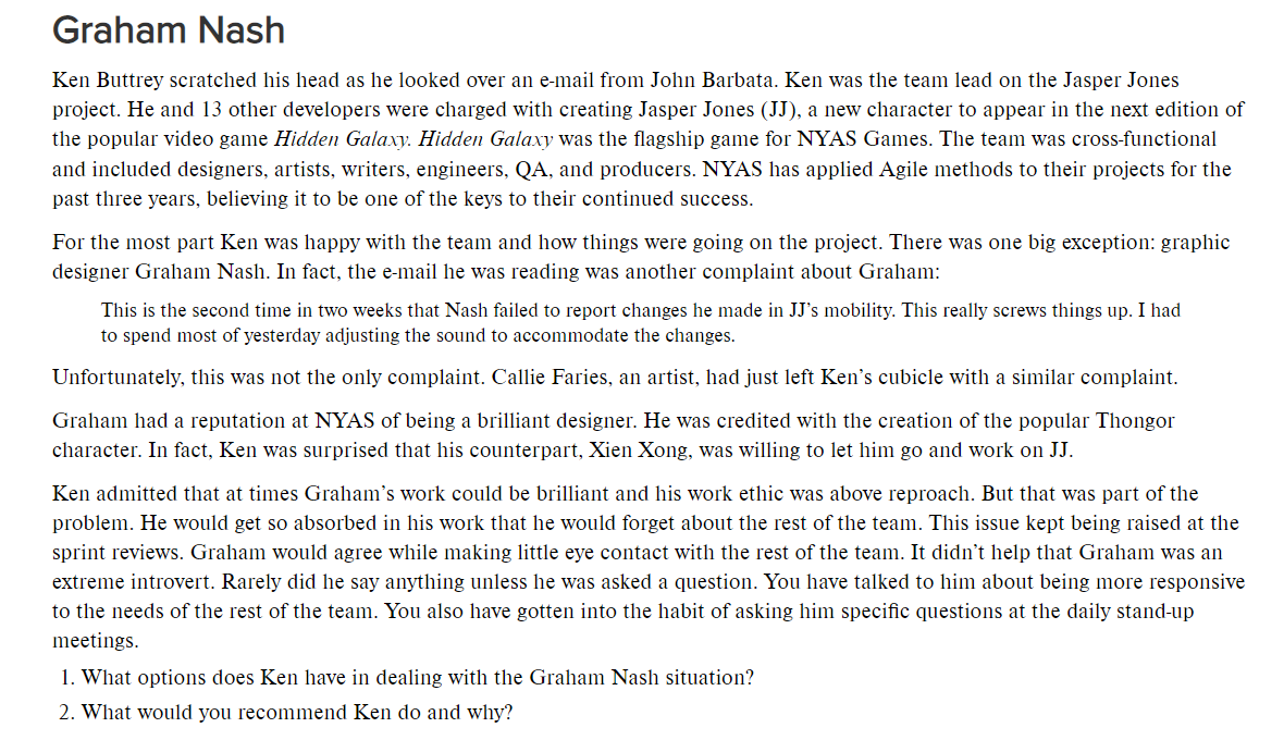 Solved Ken Buttrey scratched his head as he looked over an | Chegg.com