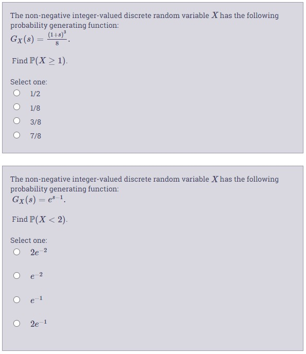 Solved The non-negative integer-valued discrete random | Chegg.com