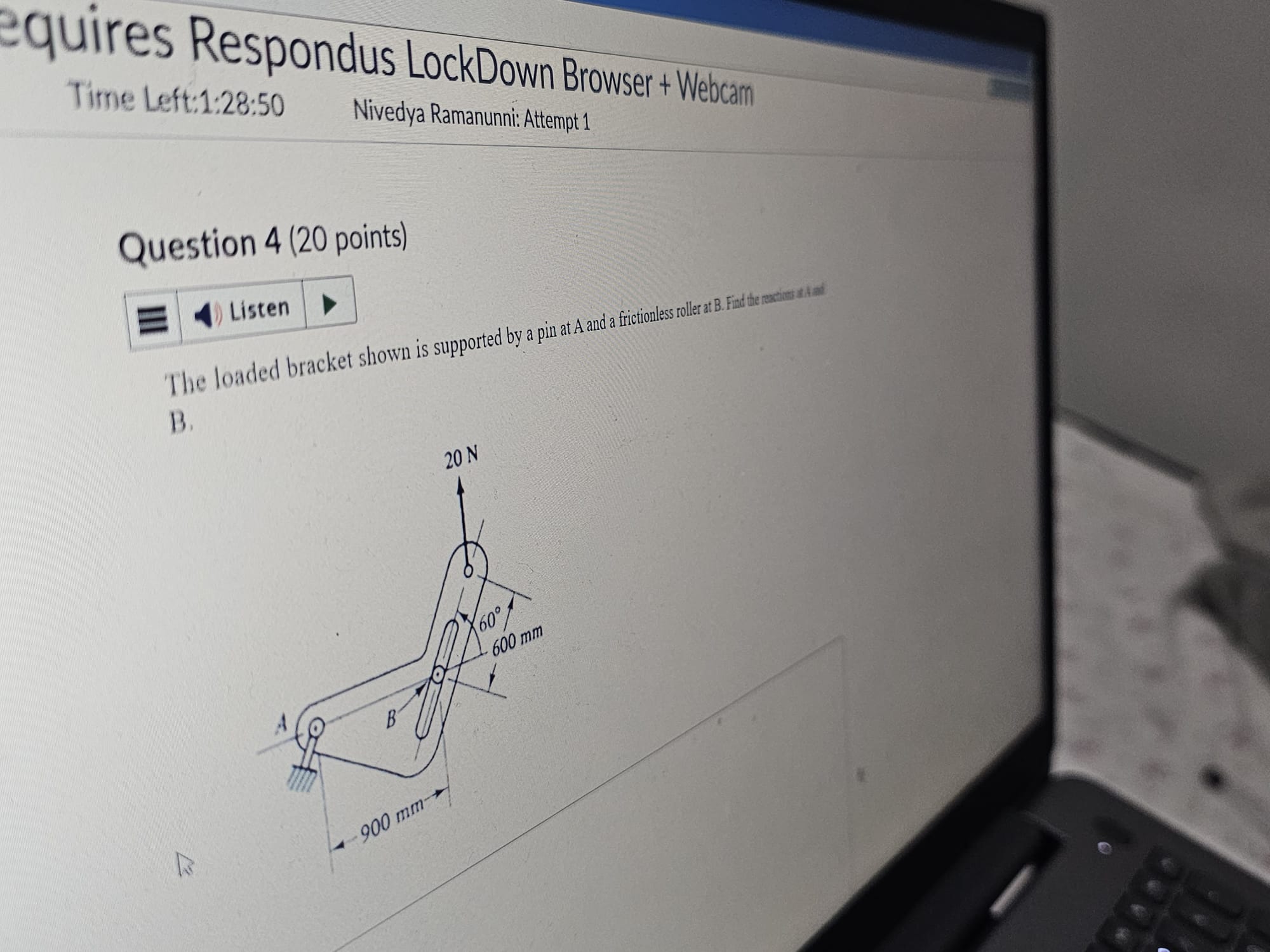 Solved quires Respondus LockDown Browser + Webcam Time | Chegg.com