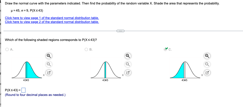 Solved Draw the normal curve with the parameters indicated. | Chegg.com