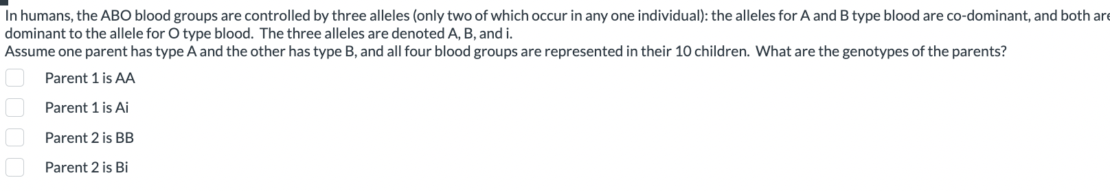 Solved 0 points A woman with type A blood has parents who | Chegg.com