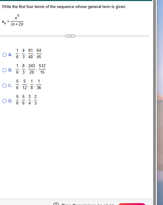 Solved Write the first four terms of the sequence whose | Chegg.com