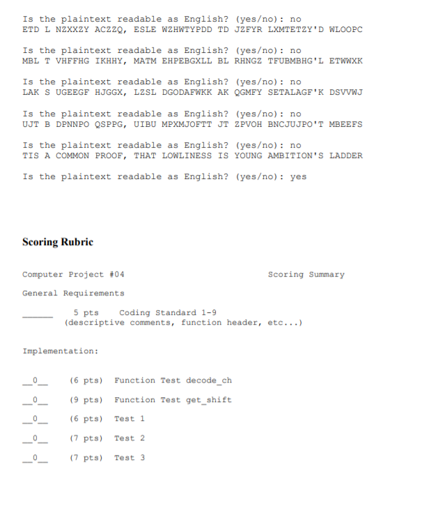 Solved import string # you might find string.ascii_uppercase | Chegg.com