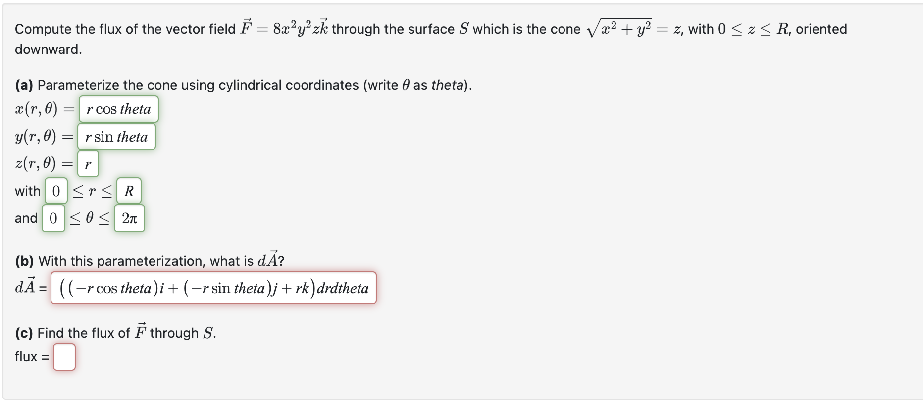 Solved Compute the flux of ﻿the vector field | Chegg.com