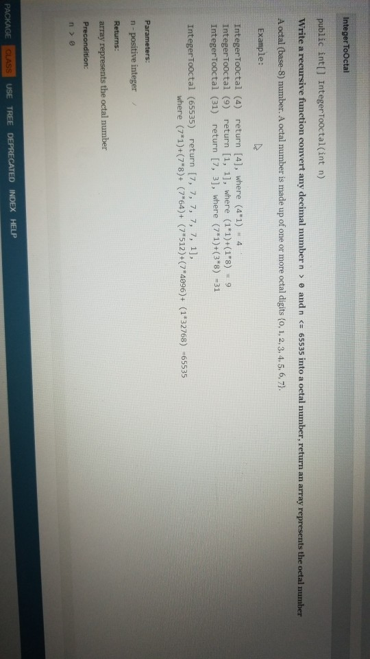 Solved Write a recursive function to convert a decimal | Chegg.com