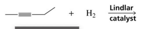 Solved + H2 + Lindlar catalyst Na A reaction scheme | Chegg.com
