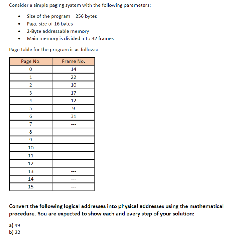 Solved Note: Do not code just solve it on paper and show | Chegg.com