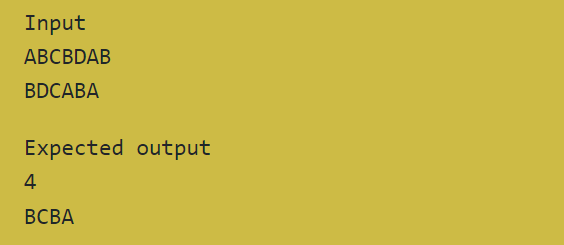 Solved LCS using only one table Modify the bottom up dynamic | Chegg.com