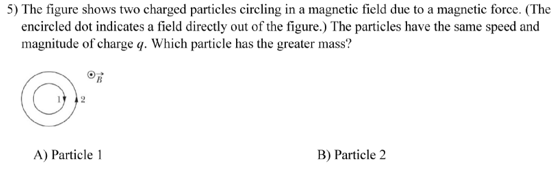 Solved The figure shows two charged particles circling in a | Chegg.com
