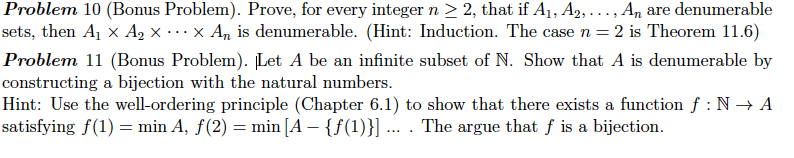 Solved = Problem 10 (Bonus Problem). Prove, for every | Chegg.com