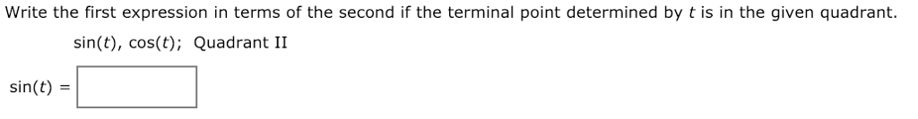 Solved Write the first expression in terms of the second if | Chegg.com