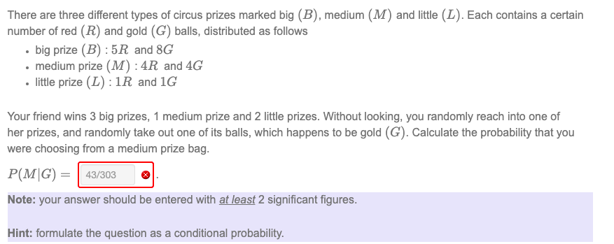 Solved There are three different types of circus prizes | Chegg.com