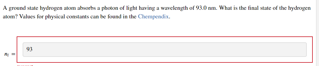 Solved A ground state hydrogen atom absorbs a photon of | Chegg.com
