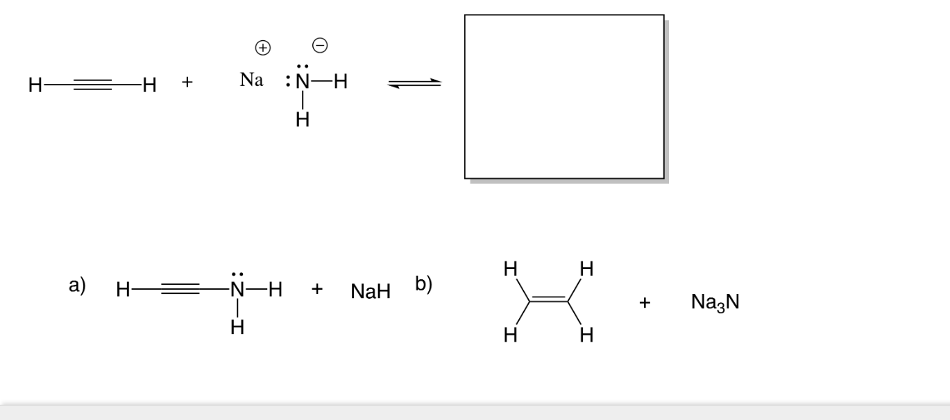 Solved The reaction between acetylene and sodium amide forms | Chegg.com