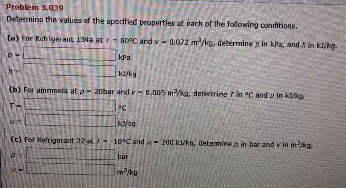 Solved Problem 3.039 Determine the values of the specified | Chegg.com