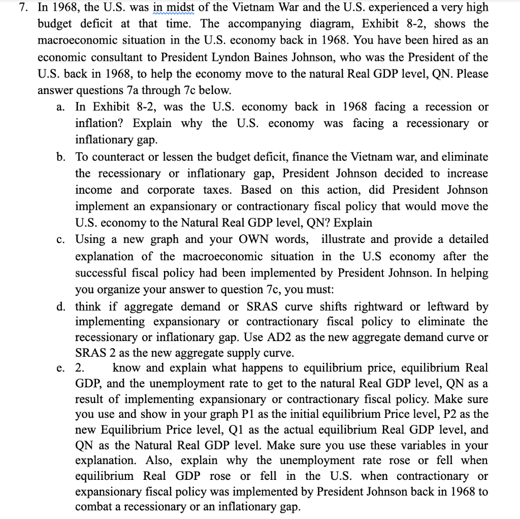 Solved In 1968, the U.S. was in the midst of the Vietnam War | Chegg.com